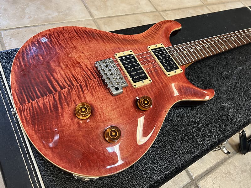 1990 Paul Reed Smith PRS CE24 Flame Maple Top Transparent | Reverb