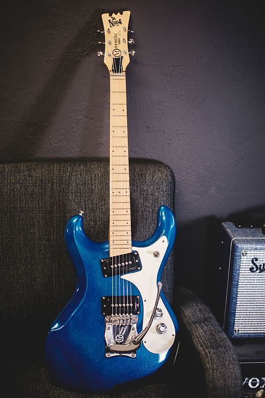 Mosrite The Nokie 1992 - Blue sparkle | Reverb