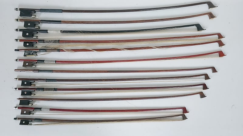 Lot of 12 Violin Cello and Viola Bows for Parts / Restoration | Reverb
