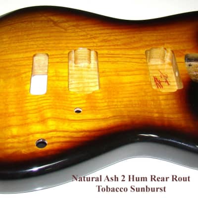 XXX STRAT BODY, Solid Ash, For Two Humbuckers, Rear Routed, | Reverb