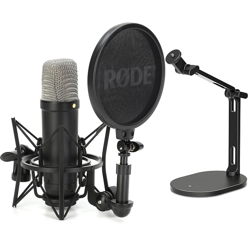 Rode NT1 Signature Series Condenser Microphone with Desk | Reverb
