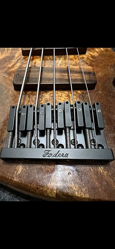 Fodera emperor - Black bass bridge | Reverb