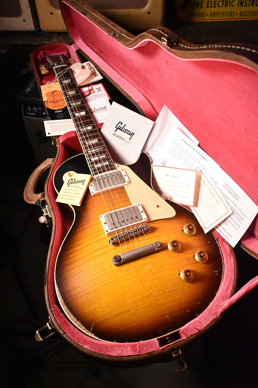 Gibson Murphy Aged 59 Les Paul heavy relic 2023 - sunburst | Reverb