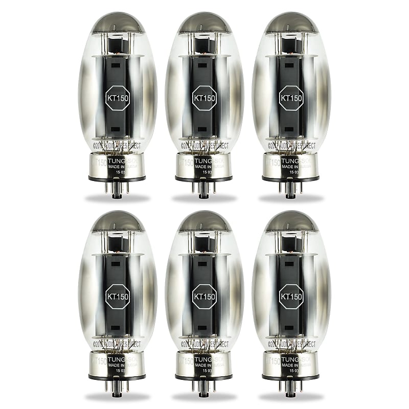 New Platinum Matched Sextet Tung-Sol KT150 Amplifier Power | Reverb