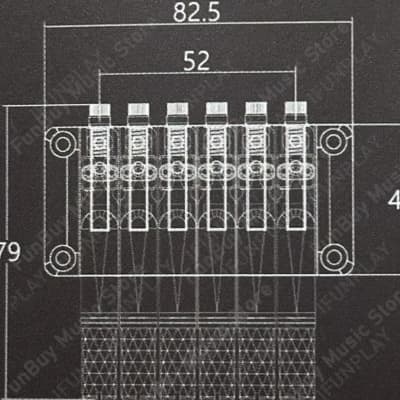 Chrome Headless Guitar Bridge Tremolo System Set | Reverb