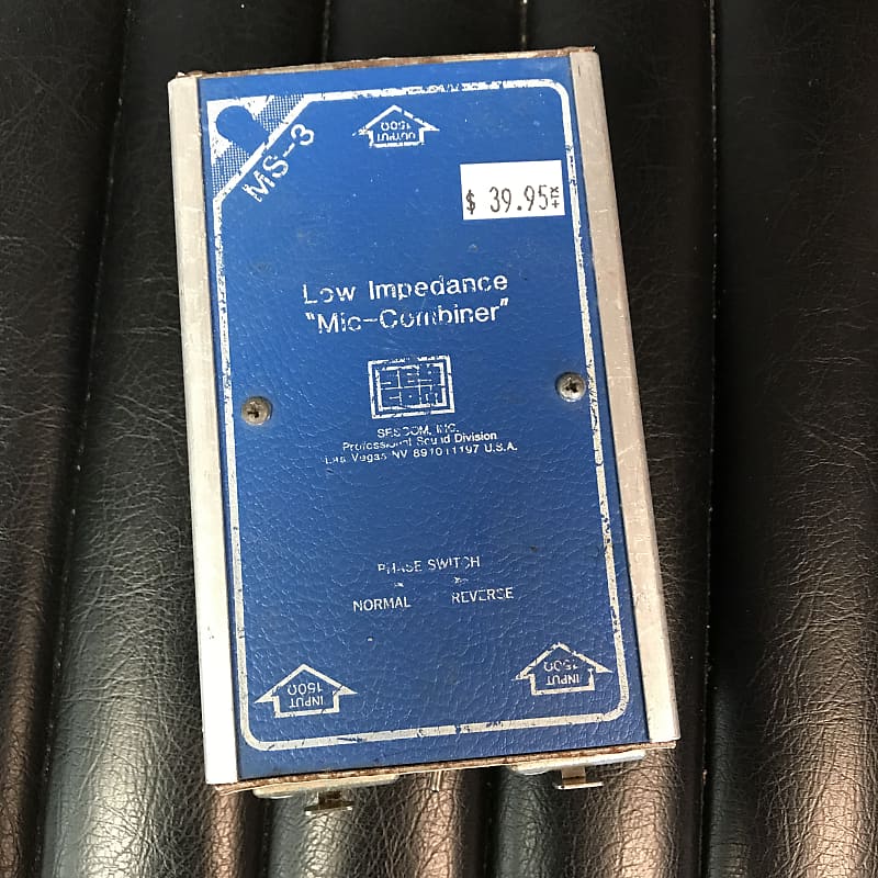 Sescom MS-3 Low Impedance Mic Combiner | Reverb