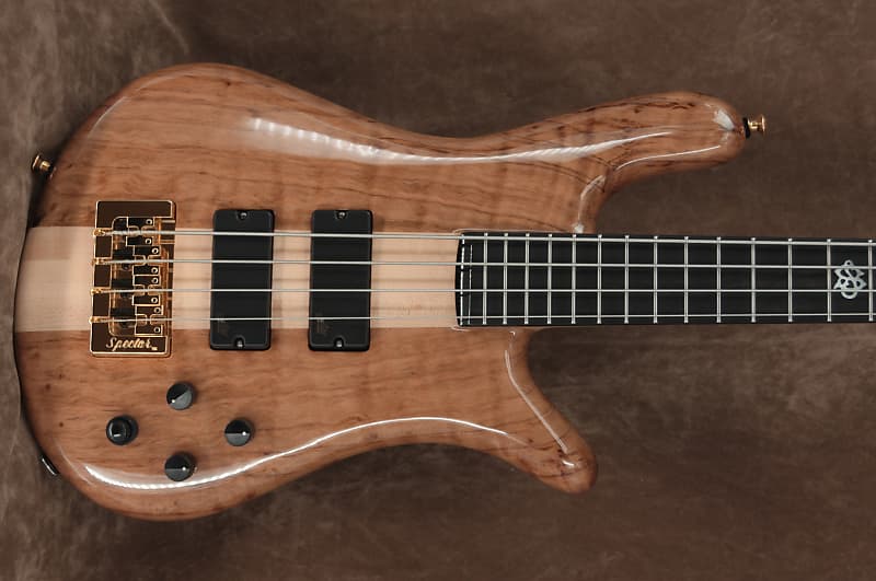 Spector USA NS-2 Curly Redwood over Black Walnut - Natural | Reverb