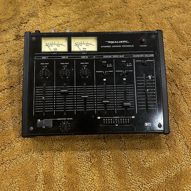 Realistic 32-1200B Stereo Mixing Console 1980s-1990s - Black | Reverb