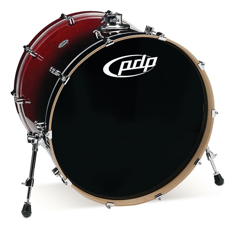 PDP Concept Maple Bass Drum - 24x18 - Red To Black Fade | Reverb UK