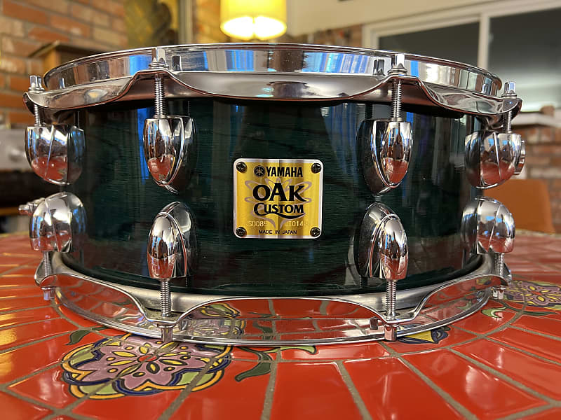 Yamaha Oak Custom Snare - Japan - Green | Reverb Canada
