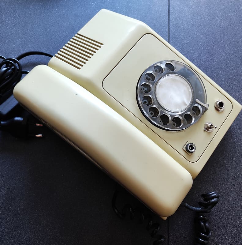 LO-FI Vintage Phone Rotary Dual Microphone - Cream | Reverb
