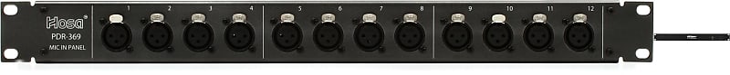 Hosa PDR-369 12-point XLR Balanced Patchbay Bundle with | Reverb
