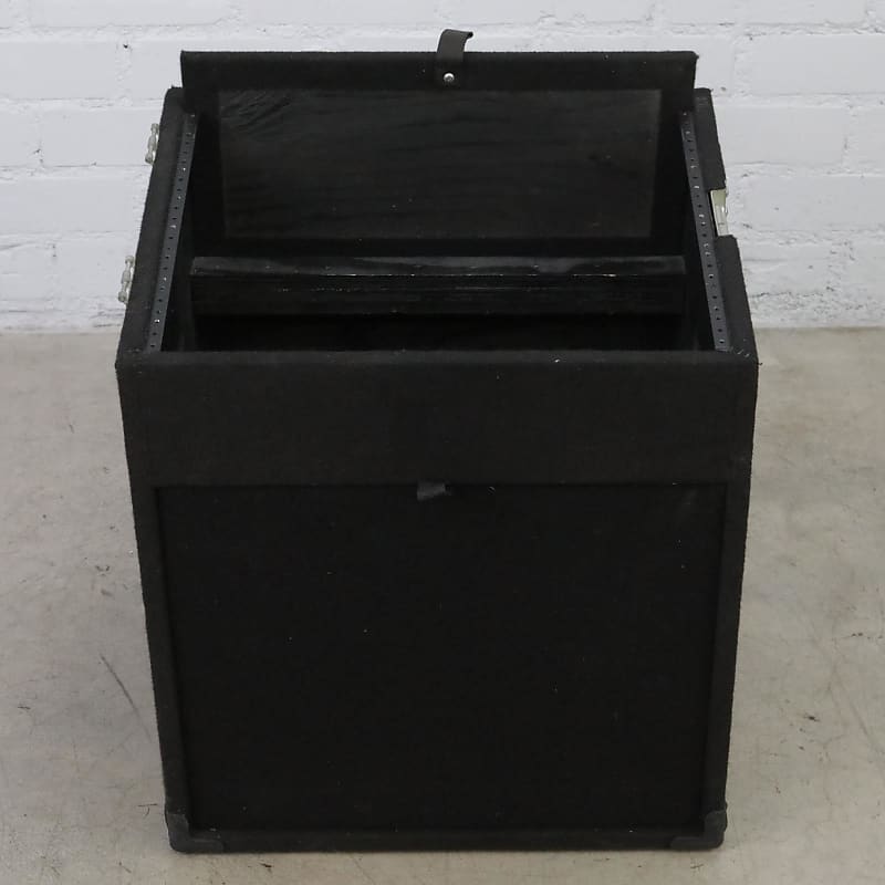 Unbranded 16-Space 16U Black Carpeted Slant Top Rack Studio | Reverb