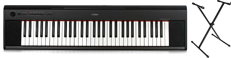 Yamaha Piaggero NP-12 61-key Portable Piano-Black Bundle with | Reverb