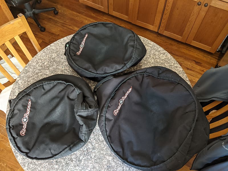 3-Road Runner Soft drum cases 2015 - Black | Reverb