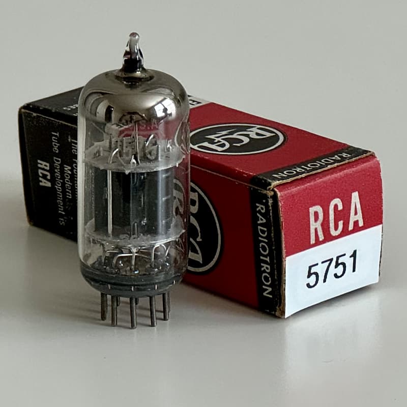 RCA 5751 / 12AX7 Black Plate 1960's Tests as NOS, Perfectly | Reverb