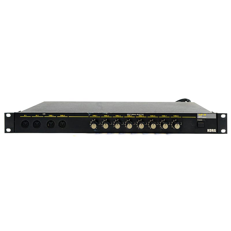 Korg KMP-68 MIDI - 6 In / 8 Thru Patchbay Rackmount | Reverb