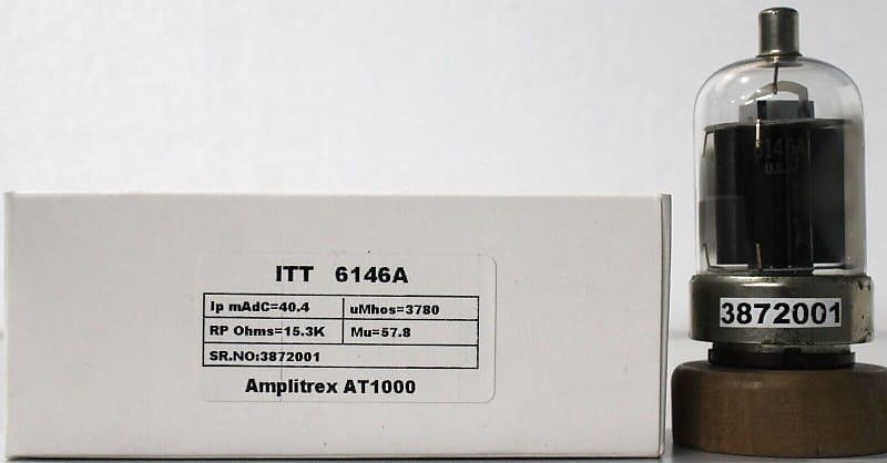 6146A ITT Ham Radio Tube made in England Amplitrex Tested | Reverb UK