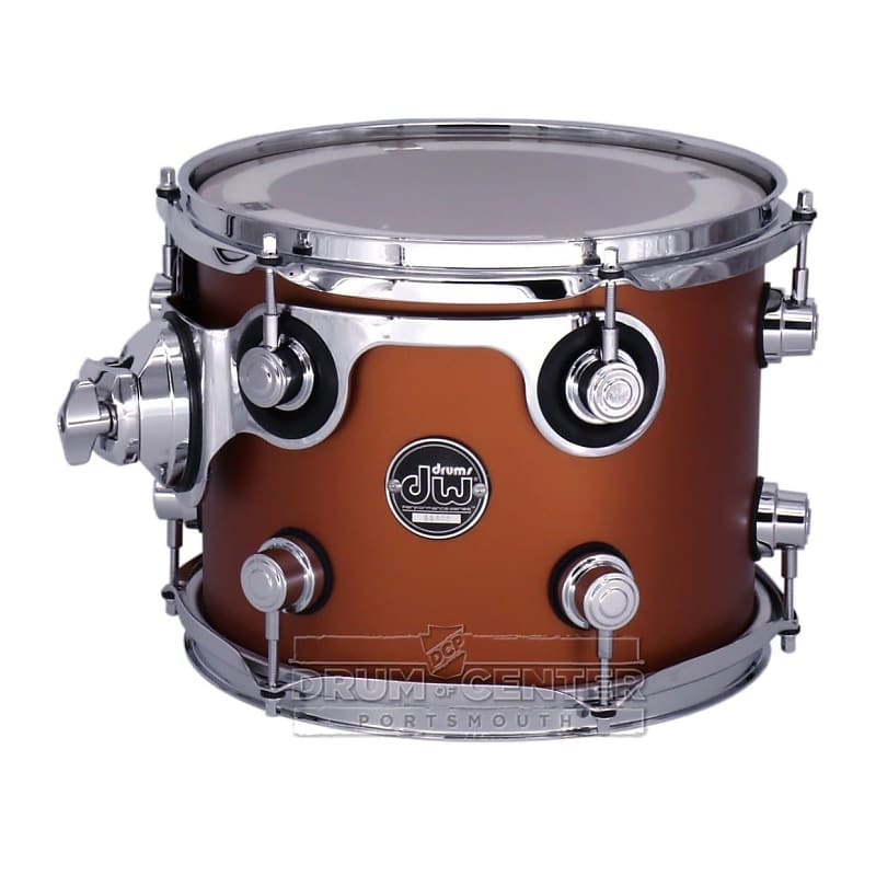 DW Performance Tom 10x8 Hard Satin American Rust | Reverb