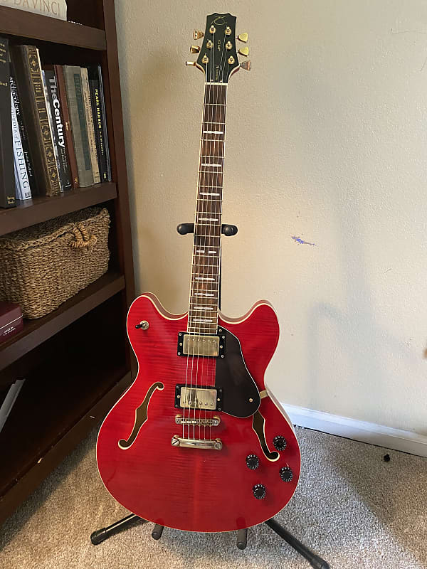 Peavey JF-1 EX - Cherry Red Semi-Hollow - Gold Hardware + | Reverb