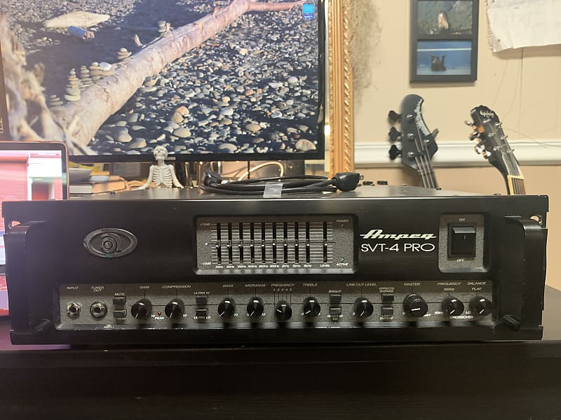 Ampeg SVT-4 PRO 1200-Watt Bass Amp Head 1997 - 2006 - Black | Reverb