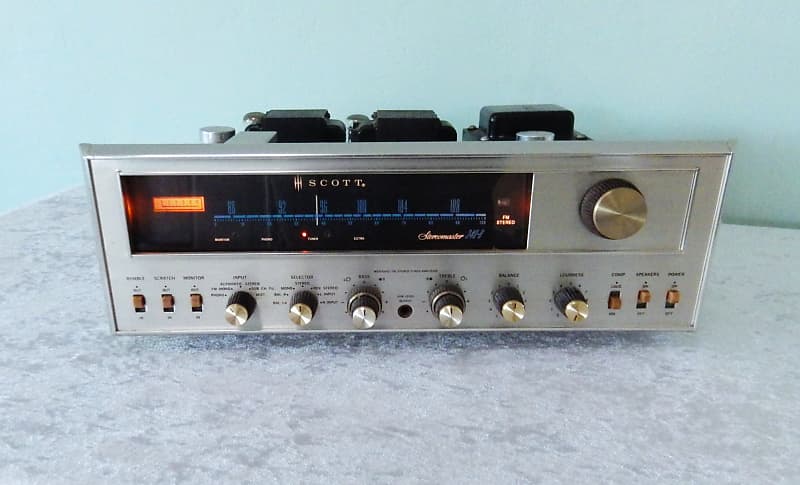 HH Scott 340B tube stereo amplifier FM tuner receiver vintage | Reverb