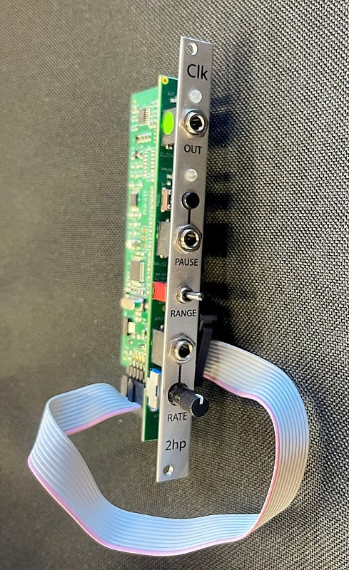 2HP Clk Eurorack Clock Module - Silver Synthesizer | Reverb