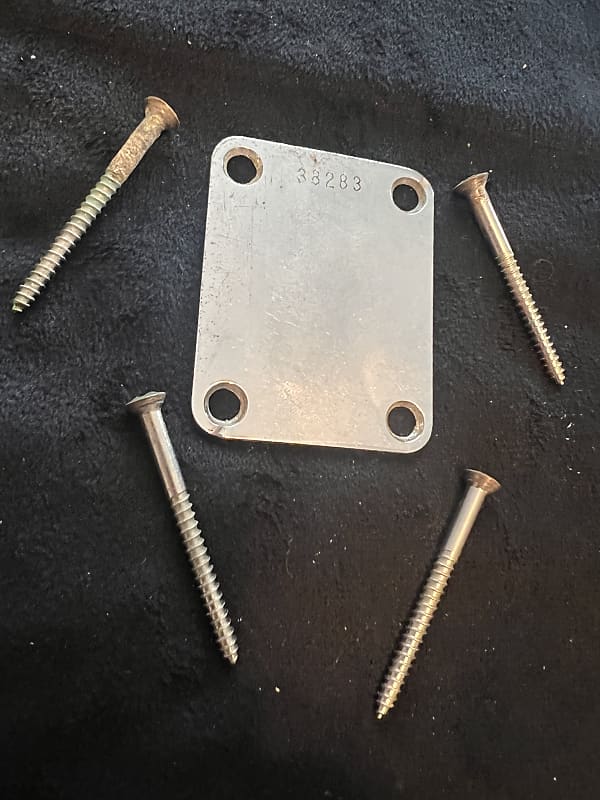 1959 Fender Telecaster Esquire Neck plate with the original | Reverb