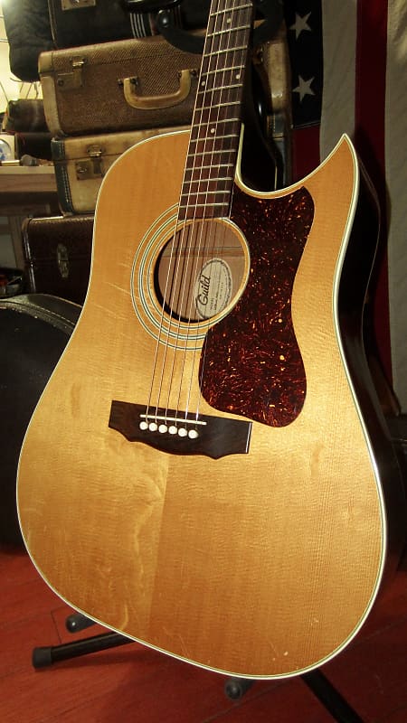 1975 Guild D-40C NT Acoustic Flattop w/ Cutaway Natural | Reverb