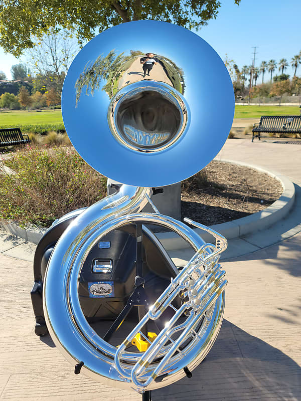Eastman EPH495 Silver Bb Sousaphone - Professional | Reverb