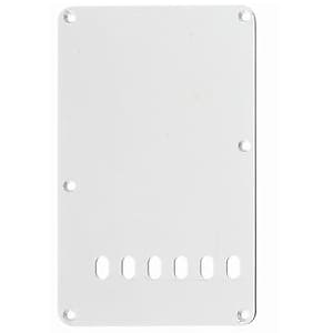 Strat Style Tremolo Spring Cover Plate-1Ply White | Reverb UK