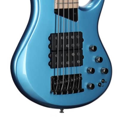 MTD Kingston Super 5 String, Maple Board, Super Blue | Reverb