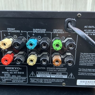 Onkyo 600 Watts HT-R510 Stereo System Receiver & Surround | Reverb