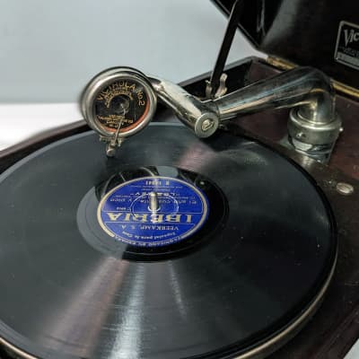 Victor Antique Oak Portable Talking Machine Phonograph Model | Reverb