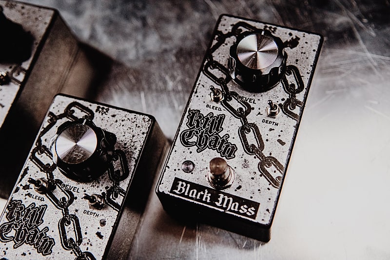Black Mass Kill Chain Fuzz Pedal Acid Etched | Reverb