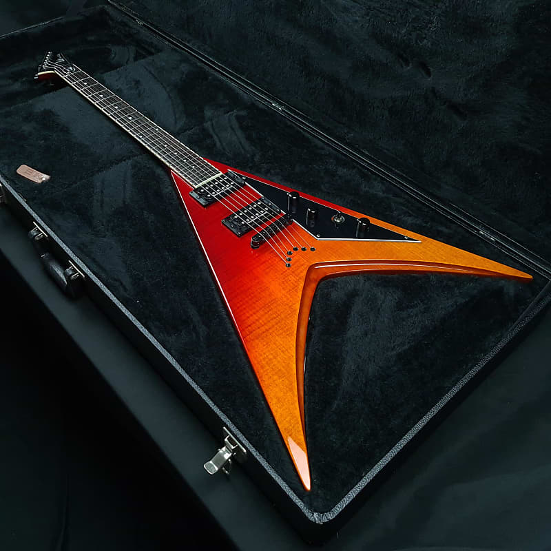 ESP LTD DV8-R SE Sunburst Tequila Sunrise Dave Mustaine | Reverb