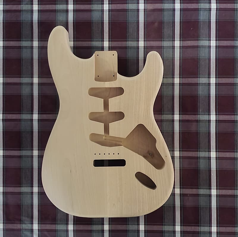 Woodtech Routing 2 pc. Alder Stratocaster Body - Unfinished | Reverb