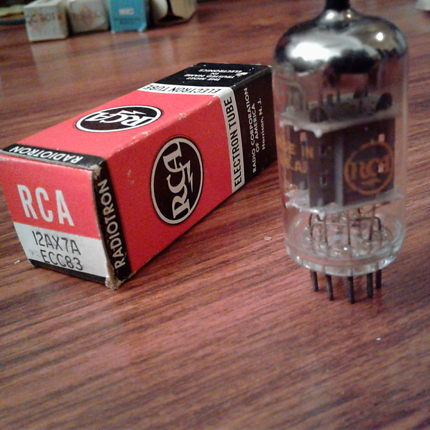 RCA 12ax7a clear silver | Reverb