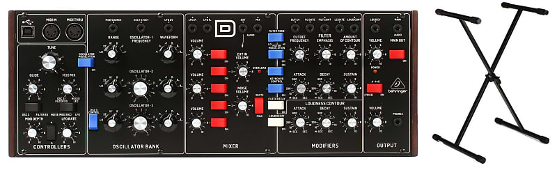 Behringer Model D Analog Synthesizer Bundle with Gator | Reverb