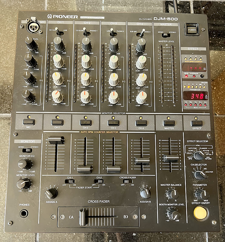 Pioneer DJM-500 DJ Mixer 4-Channel Performance Mixer | Reverb