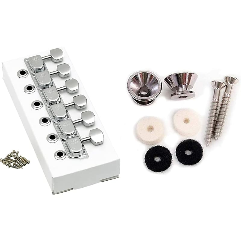 70S "F" Style Guitar Tuning Machines/Chrome, Set Of 6 & | Reverb