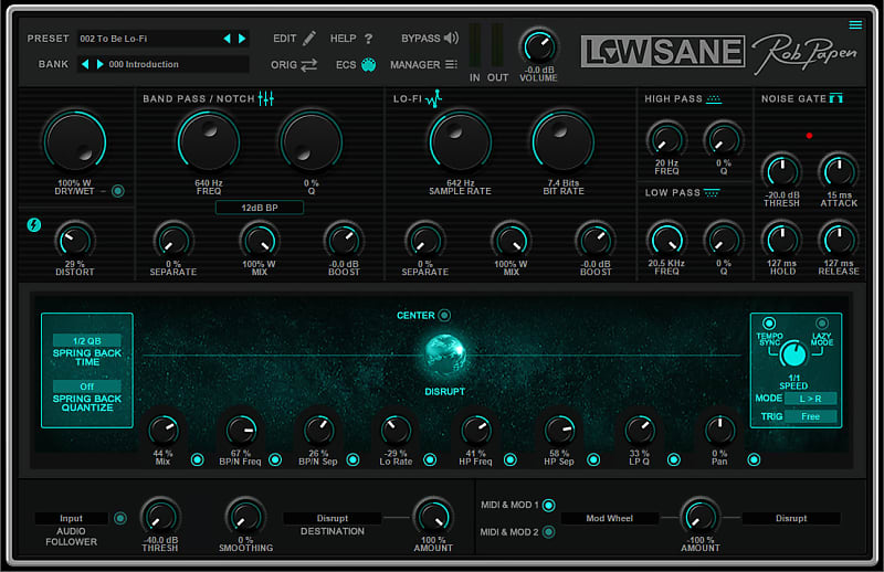 Rob Papen LowSane - LoFi FX with Disrupt Sphere | Reverb Australia