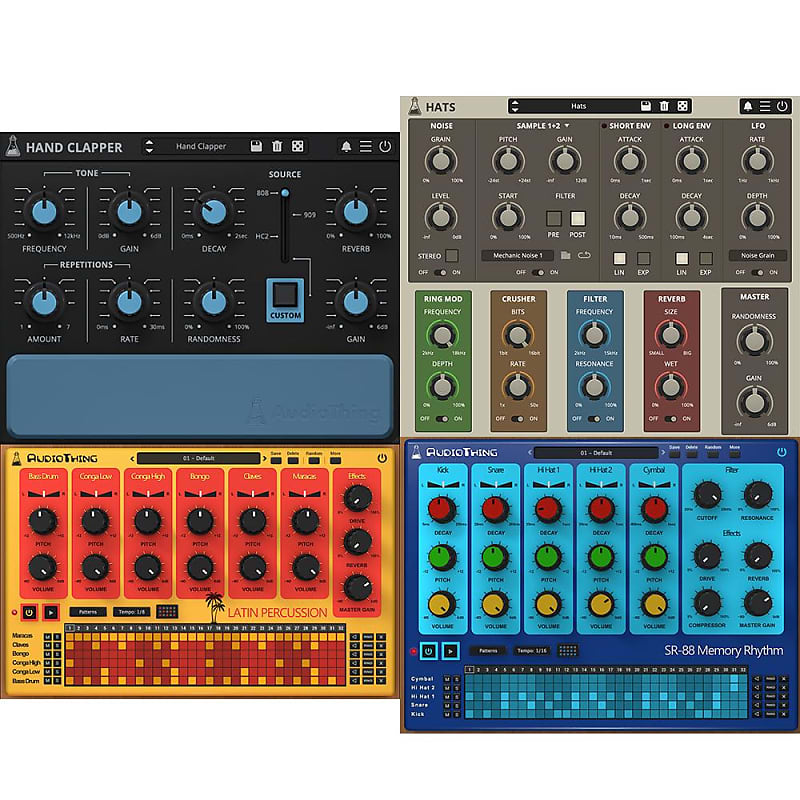 AudioThing Drum Machine Bundle Virtual Instruments Effects | Reverb