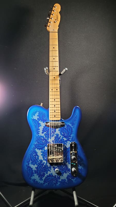Forrest Lee Jr Blue and Silver Paisley B Bender Tele | Reverb