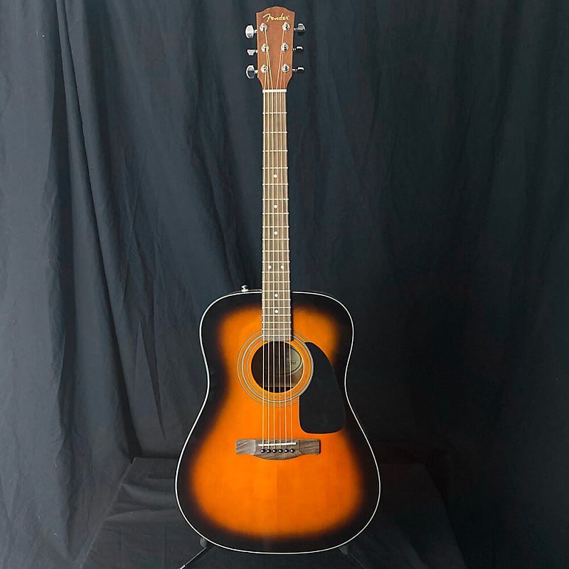 Fender CD60 SB Sunburst Acoustic Guitar with Hardshell Case – | Reverb