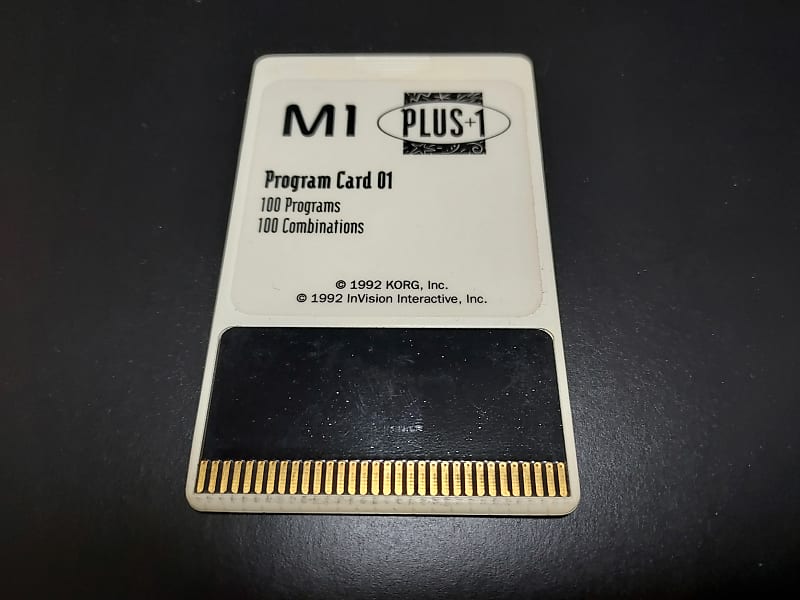 Korg M1 Plus 1 Program Card 01 1992 Reverb
