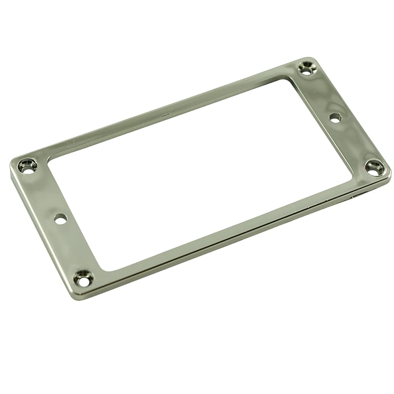 WD Plastic Humbucker Pickup Mounting Ring - Flat - Chrome - | Reverb