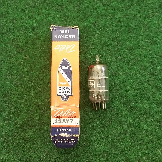 Vintage NOS Delco-Branded G.E. 1965 12AY7 Preamp Tube - | Reverb