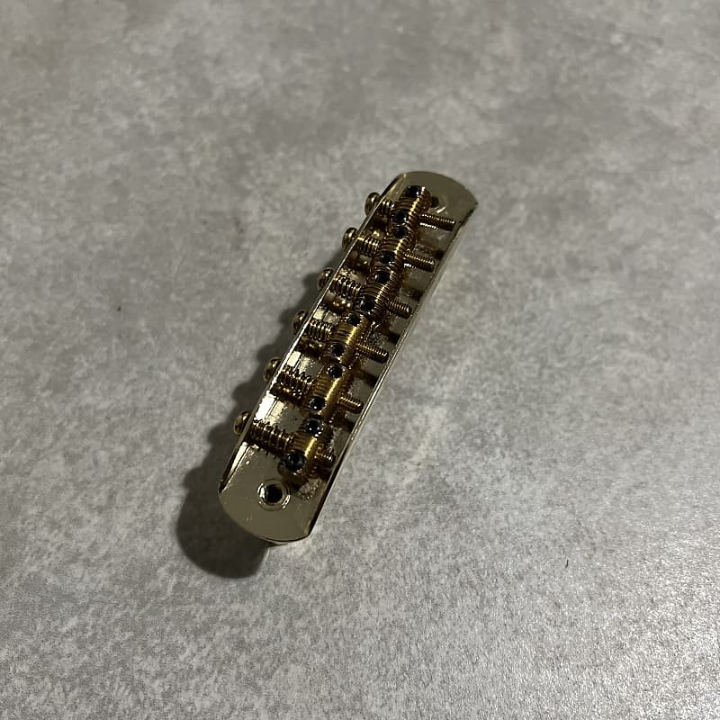 Gold Jazzmaster/Jaguar Bridge - Threaded Saddles | Reverb