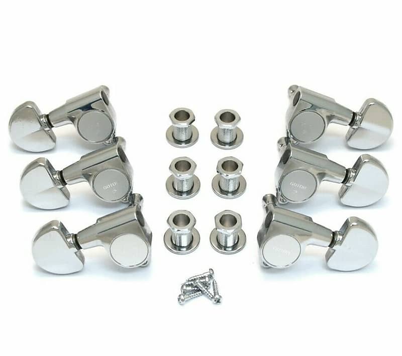 NEW Gotoh 3x3 Vintage TUNERS Full Size Grover Style Chrome | Reverb